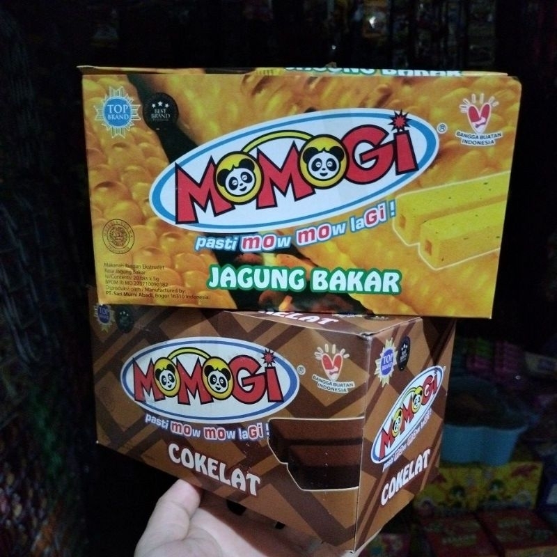 Jual MoMoGi makanan ringan harga 1 box isi 20pics | Shopee Indonesia