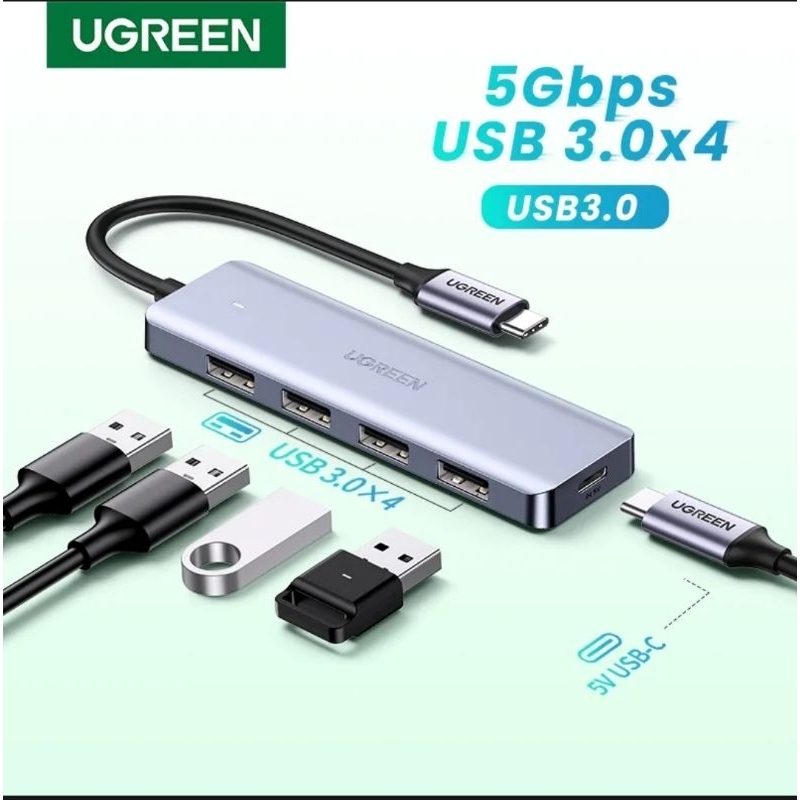 Jual Ugreen Usb C Hub 4 Ports USB 3.0 - Ugreen 70336 Hub Splitter 4 ...