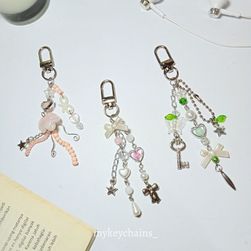 Jual keychain beads | keychain jellyfish | for kolbuk or gantungan ...