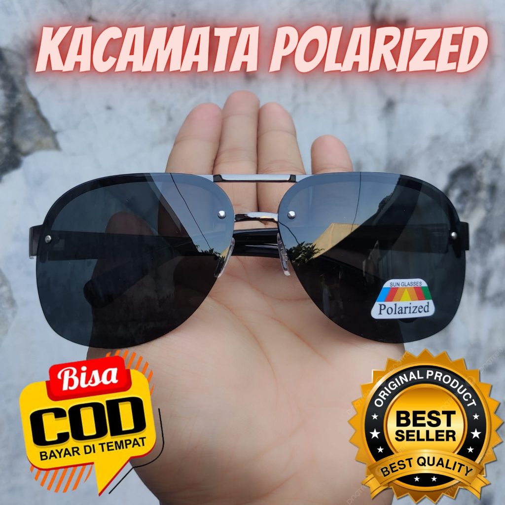 Jual Kacamata Polarized pria kacamata tembak ikan/paser ikan kacamata hitam anti UV 400 | Shopee ...