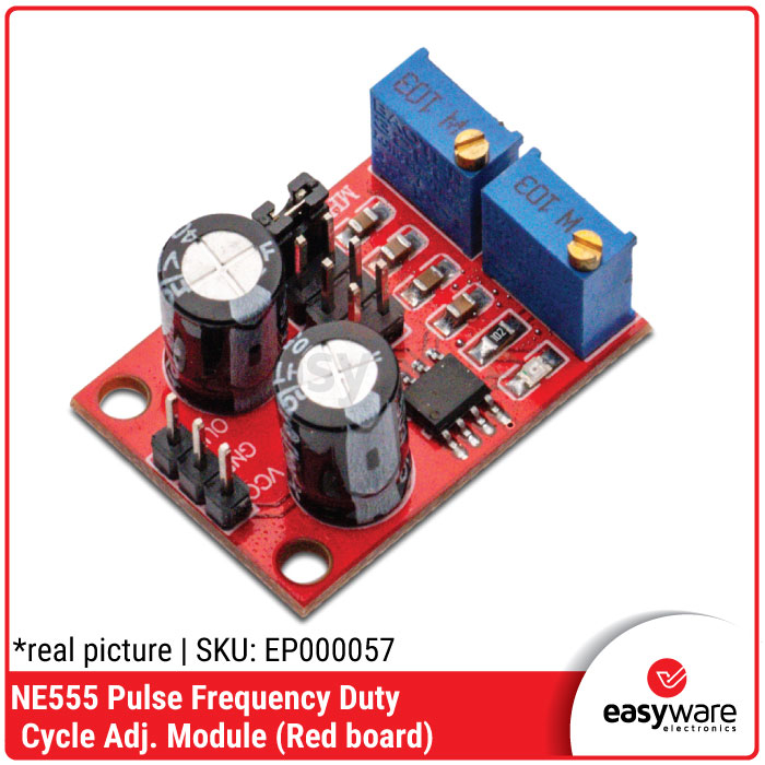 Jual NE555 Pulse Frequency Duty Cycle Adj. module red board | Shopee ...