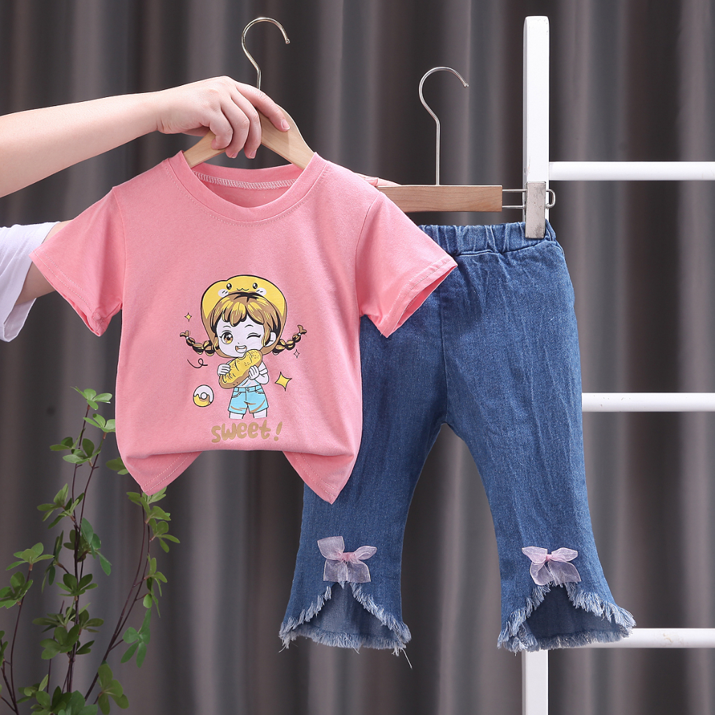 Jual Setelan baju anak perempuan kaos oblong bayi perempuan dan kartun ... Jual Setelan baju anak perempuan kaos oblong bayi perempuan dan kartun ...