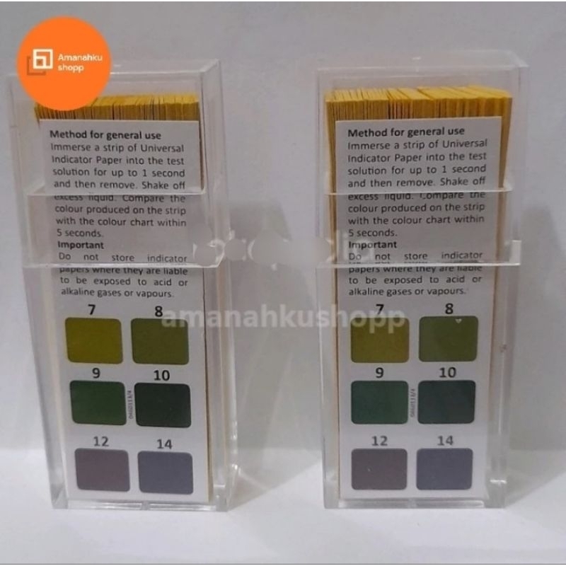 Jual Kertas Lakmus Universal Indicator Paper pH 1-14 100 Strip | Shopee ...