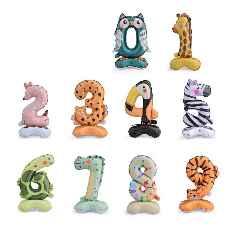 Jual BALON STAND ANGKA ANIMAL NEW | Shopee Indonesia