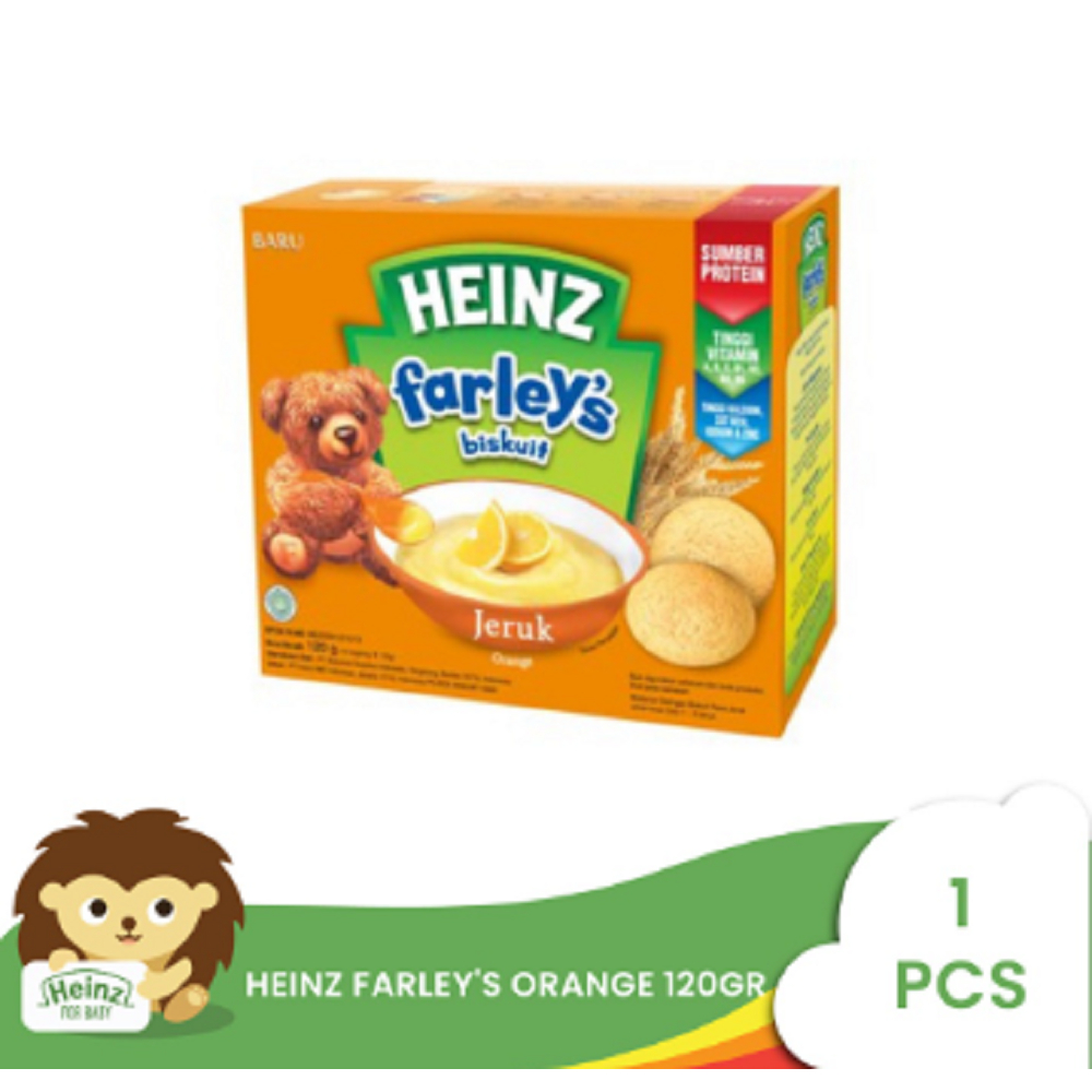 Jual HEINZ Farley's Biskuit Rasa Jeruk 120gr/Camilan Biskuit Bayi ...