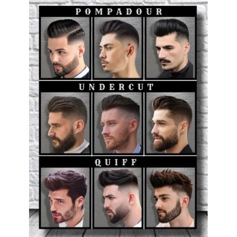 Jual POSTER MODEL RAMBUT TERBARU UNDER CUT | Shopee Indonesia