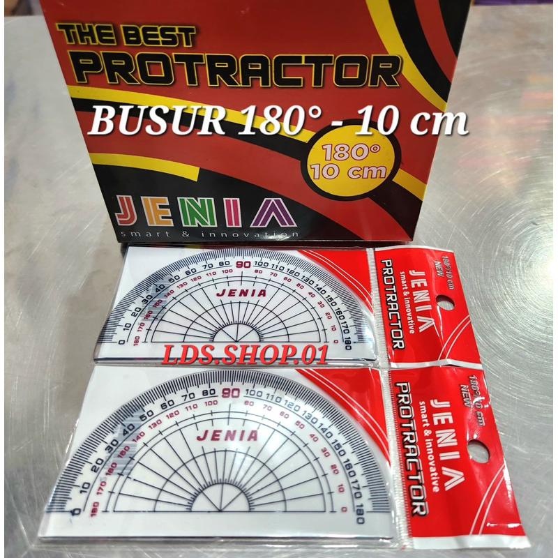 Jual PENGGARIS BUSUR 180 DERAJAT / PENGGARIS BUSUR PLASTIK JENIA 10CM ...