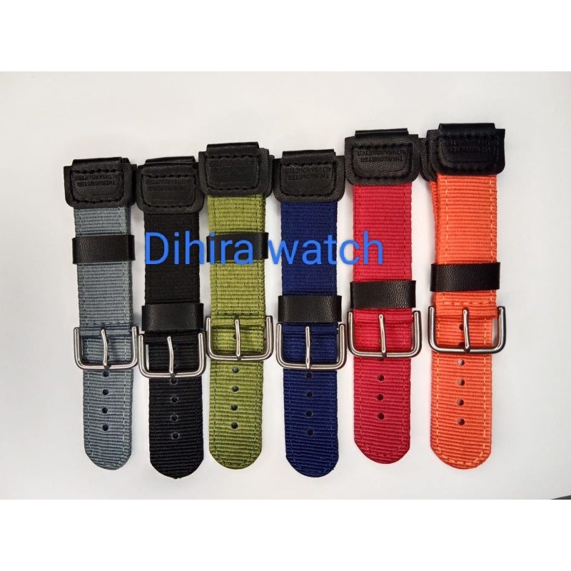 Jual Tali Jam Tangan Casio Kanvas/kain Tali jam tangan casio Nilon ...