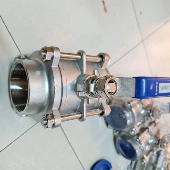 Jual Ball Valve LAS SANKYO BUTT WELD BW Stainless 316 type model 3PC SS316 1/4" 3/8" 1/2" 3/4" 1 ...