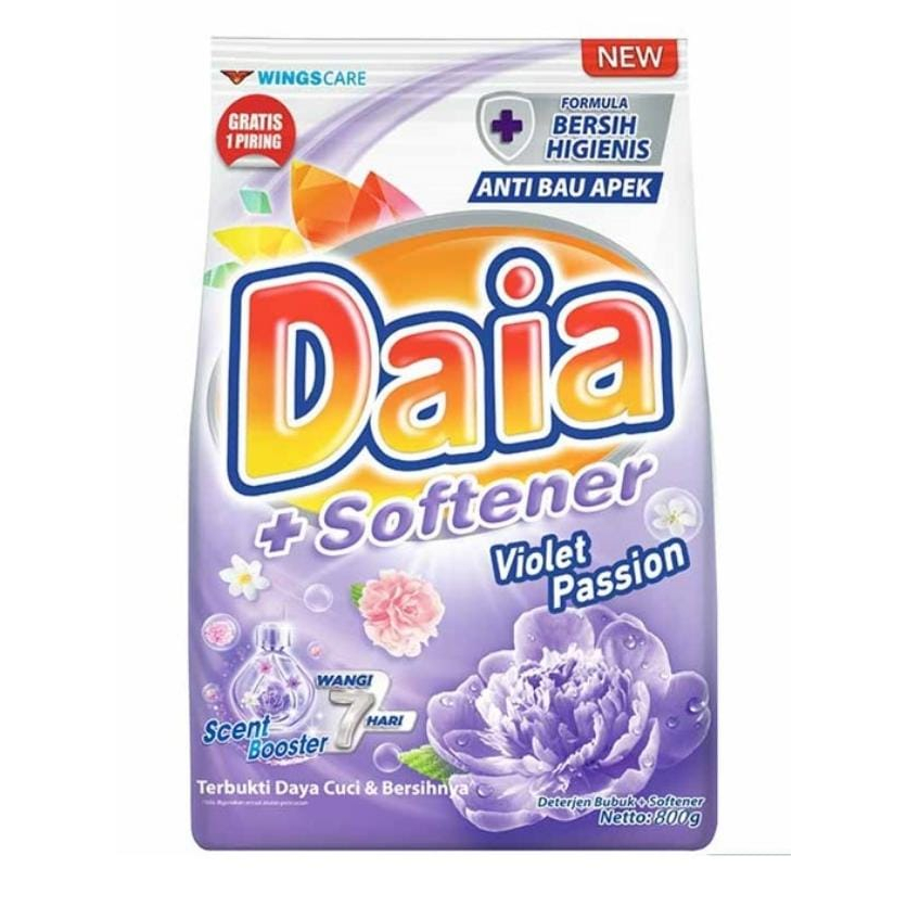 Jual DAIA Softener Violet Passion Detergent [800 g] | Shopee Indonesia