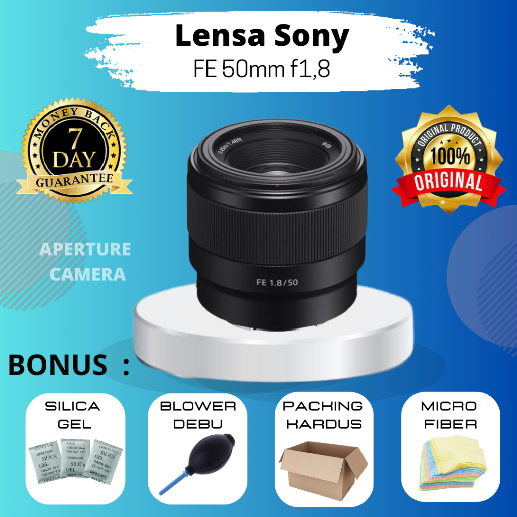 Jual LENSA SONY FE 50MM F1.8 MULUS FULLSET BOX MURAHHH | Shopee Indonesia