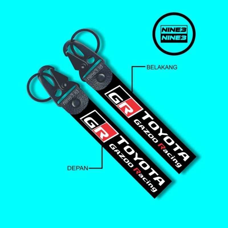 Jual Gantungan kunci lanyard motor dan mobil premium GR Toyota | Shopee ...