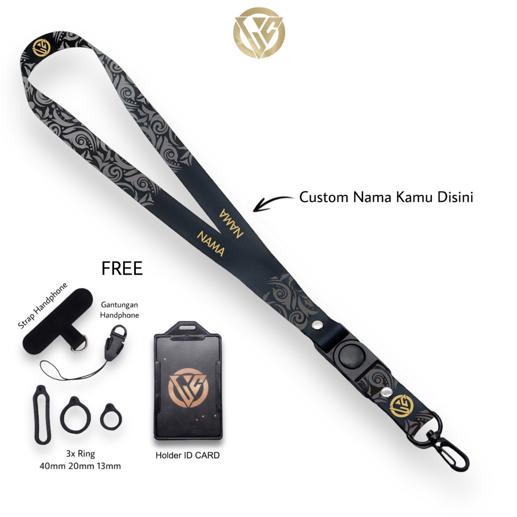 Jual Lanyard Craft Custom Nama Batik Series Various Size | Shopee Indonesia