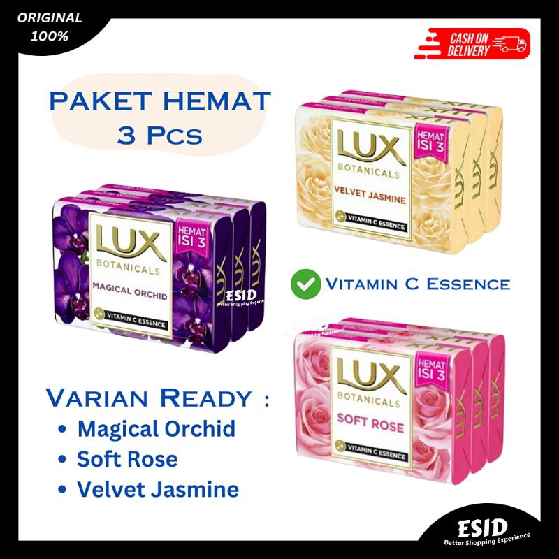 Jual Paket Hemat 3 Pcs Lux Botanicals Sabun Batang 110gr | Velvet Jasmine / Magical Orchid ...