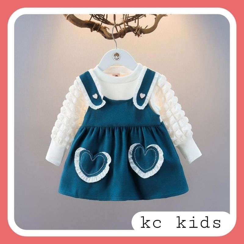 Jual pakaian anak perempuan bayi dress putri lengan panjang baju dress ...
