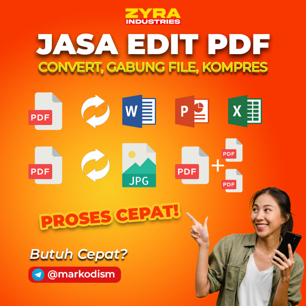 Jual Jasa Gabung File PDF, Convert PDF, Edit Halaman PDF, Kompres PDF ...
