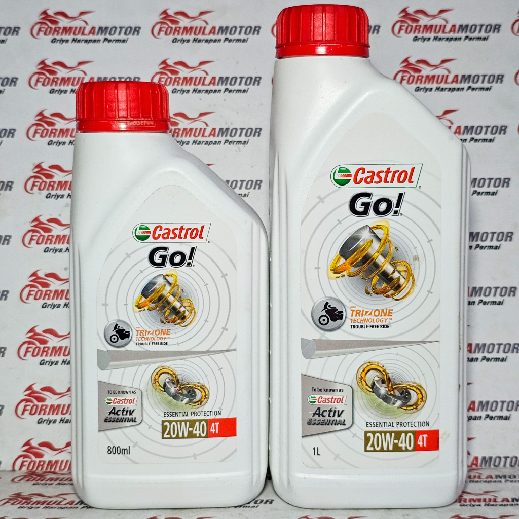 Jual Oli Castrol Go/Activ Essential 4T 800ml/1Liter - Oli Mesin Motor ...