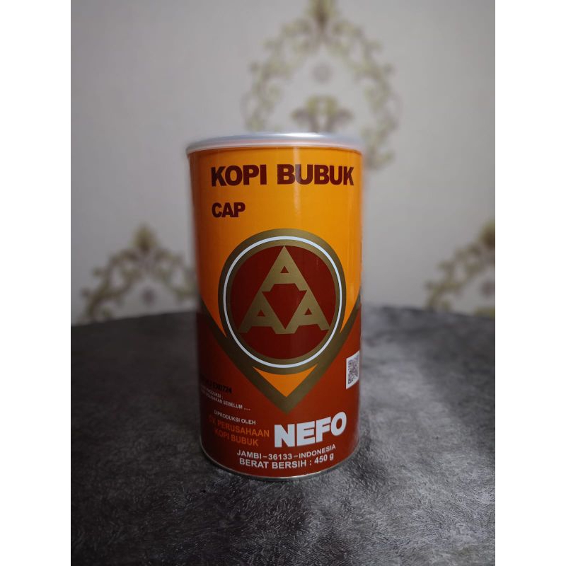 Jual Kopi bubuk Cap AAA (NEFO) | Asli Jambi | Kaleng Ukuran 450 gram ...