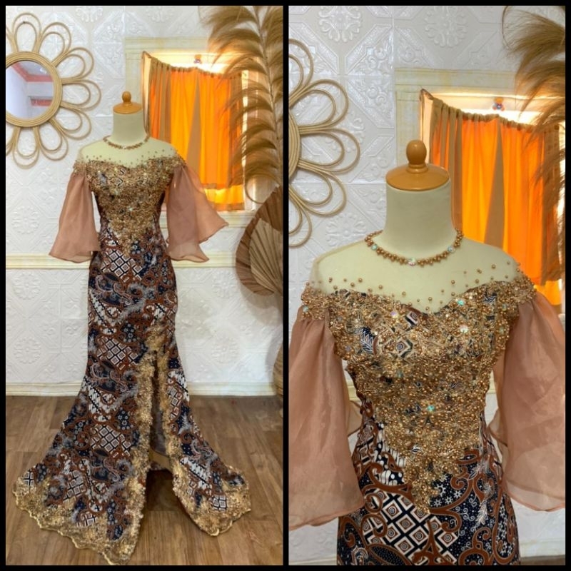 Jual Kebaya batik stretch / Dress singer penyanyi sinden / Baju wisuda ...