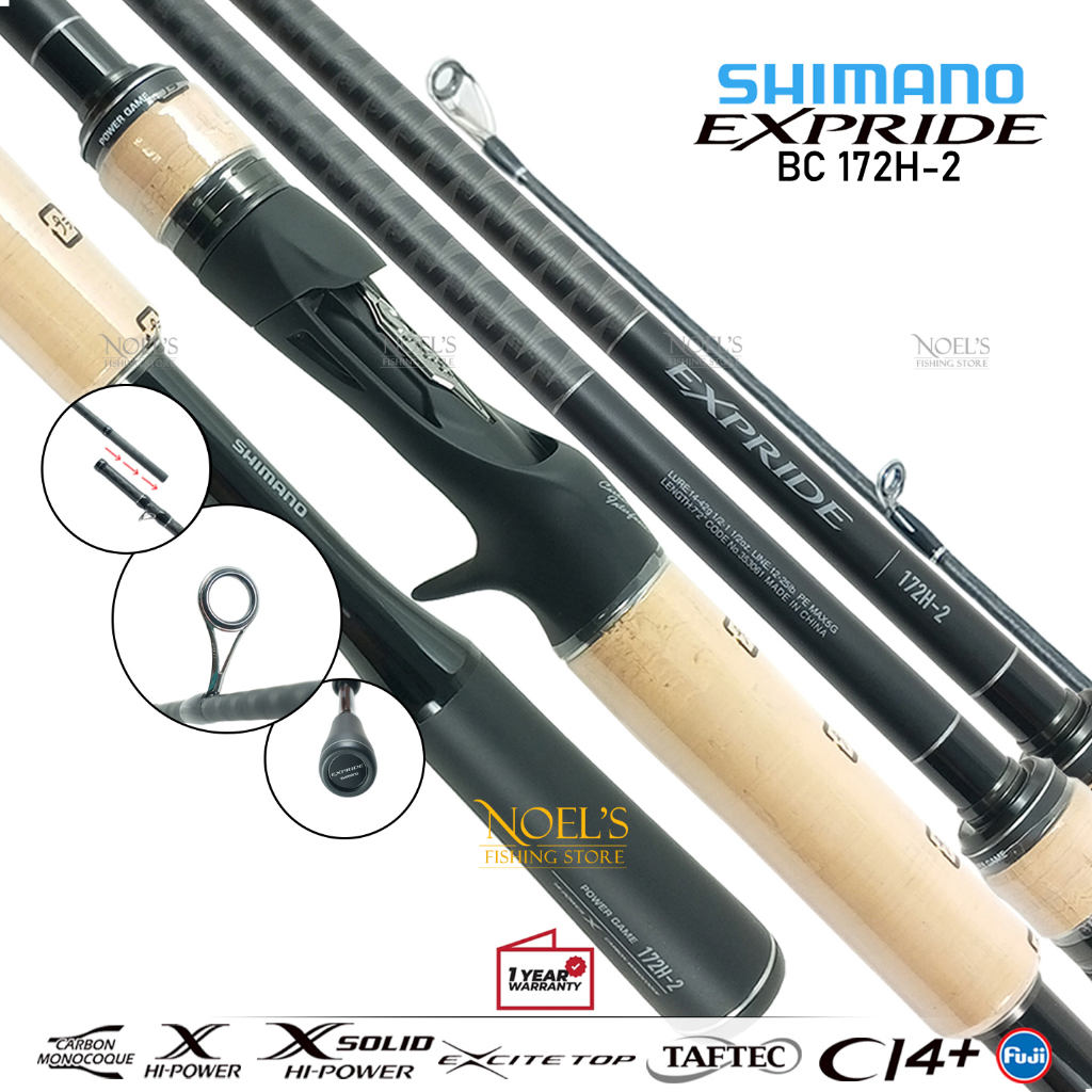 Jual Joran BC SHIMANO EXPRIDE | Monocoq Fuji SiC CI4+ | Baitcasting [2022] Resmi | Shopee Indonesia