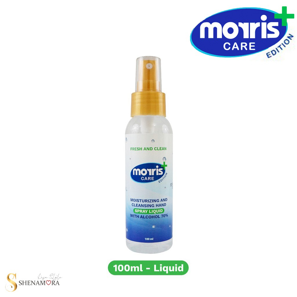 Jual Morris Care Moisturizing & Cleansing Hand Spray Liquid 100 mL/Hand ...