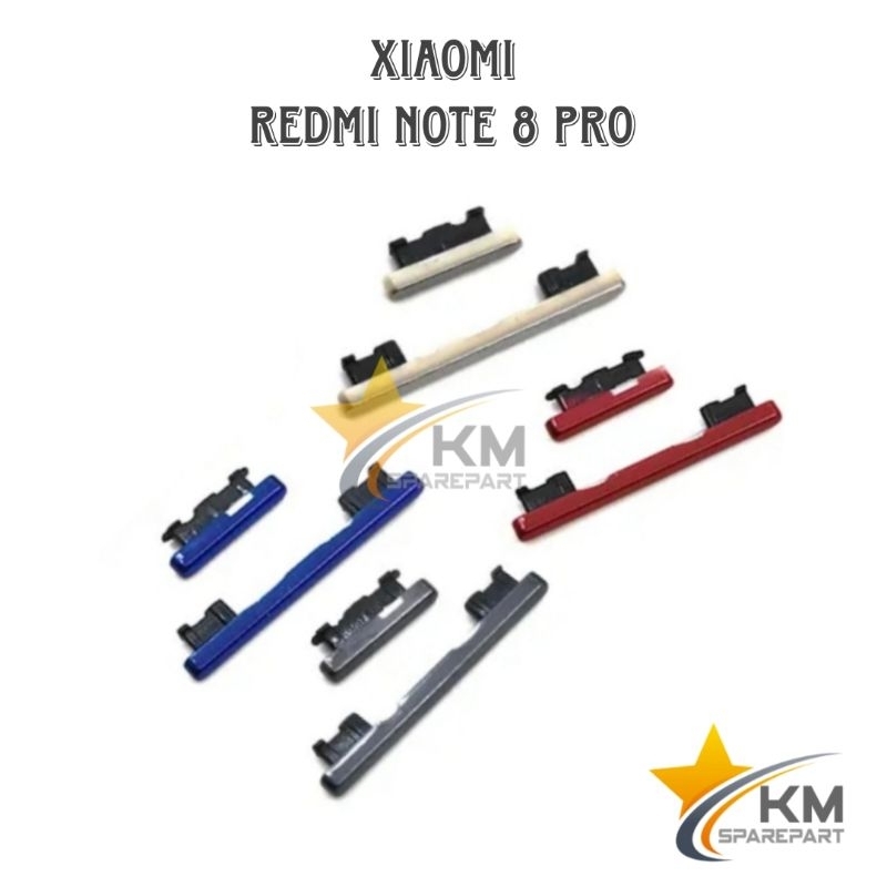 Jual Tombol Luar Power On Off Volume Luar Xiaomi Redmi Note 8 Pro Pernik Rubber | Shopee Indonesia