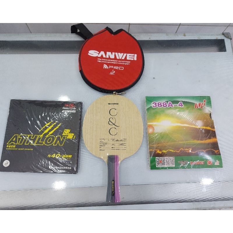 Jual sanwei cc carbon dan df athlon hitam dan dawei 388a-4 merah ...