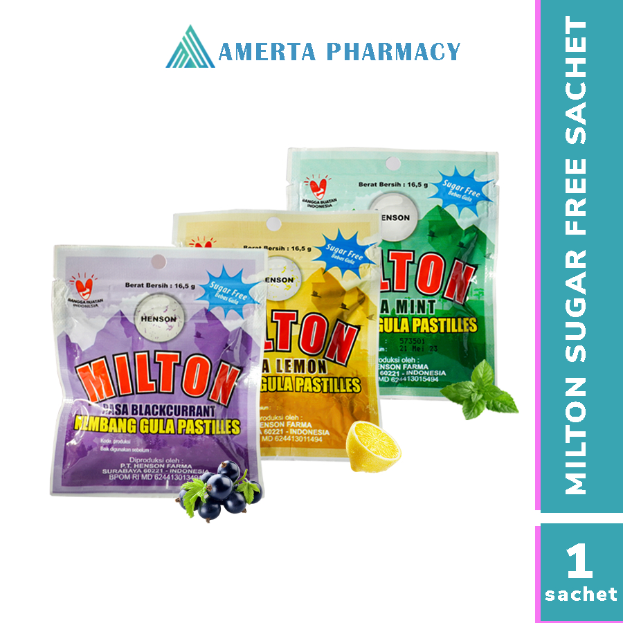 Jual Milton Pastilles Sugar Free 16,5gr Sachet | Shopee Indonesia