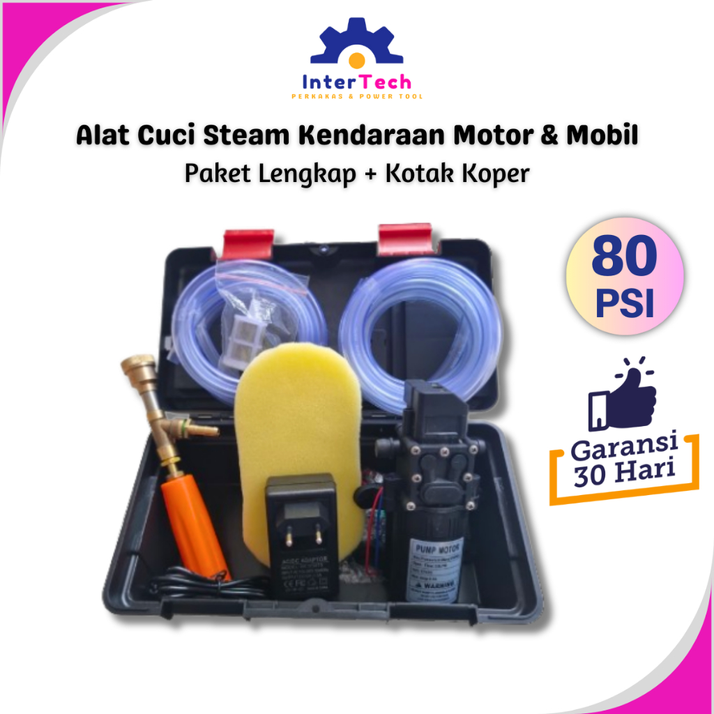 Jual Alat Cuci Kendaraan Motor Dan Mobil 80 PSI Paket Lengkap Mesin ...