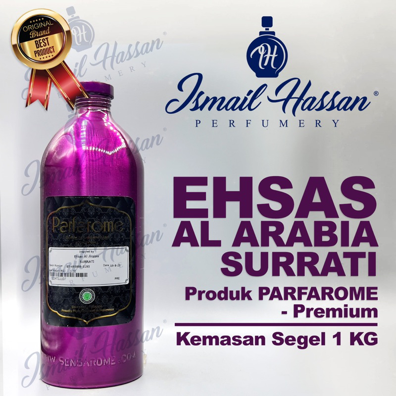 Jual Bibit/Biang Parfum PREMIUM Ehsas Al Arabia Produk PARFAROME Packing Segel 1Kg | Shopee ...