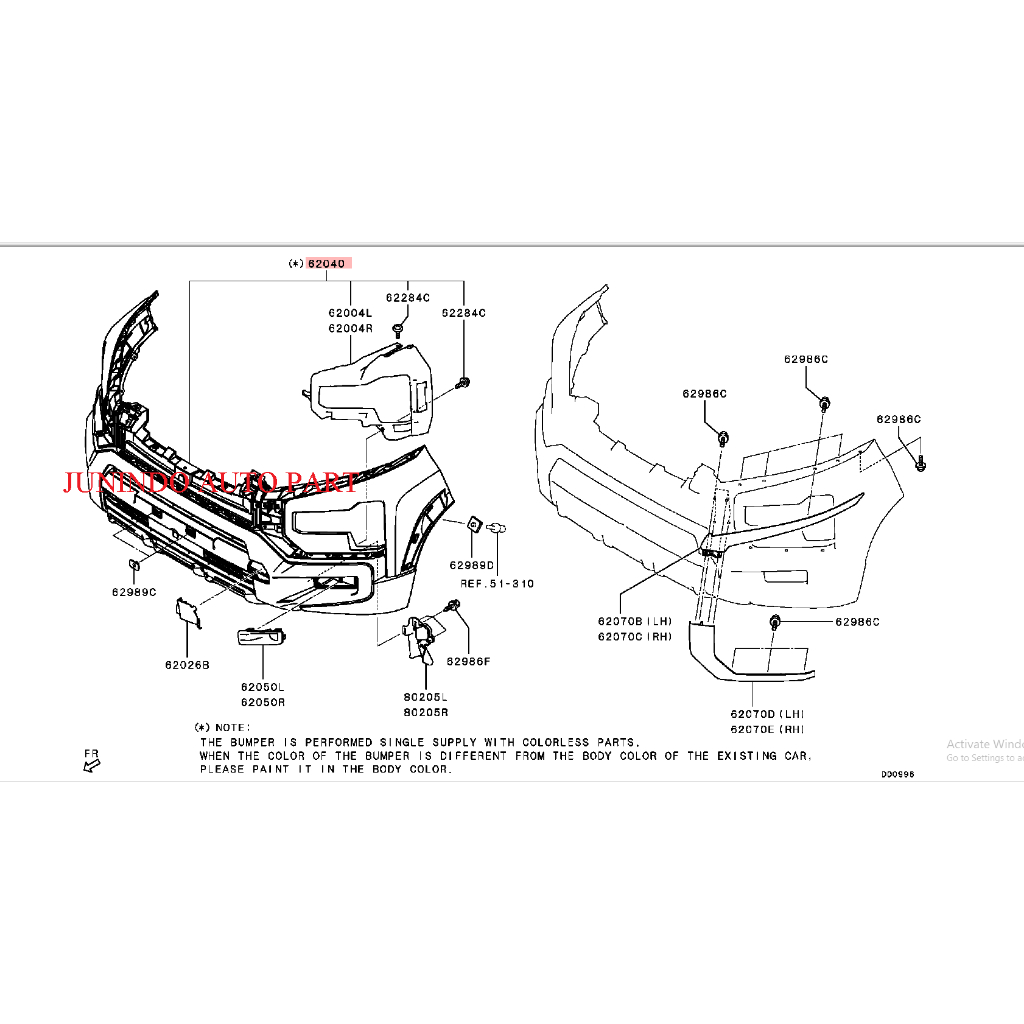 Jual BUMPER DEPAN NEW XPANDER CROSS FACELIFR 2023 62012W430P | Shopee ...