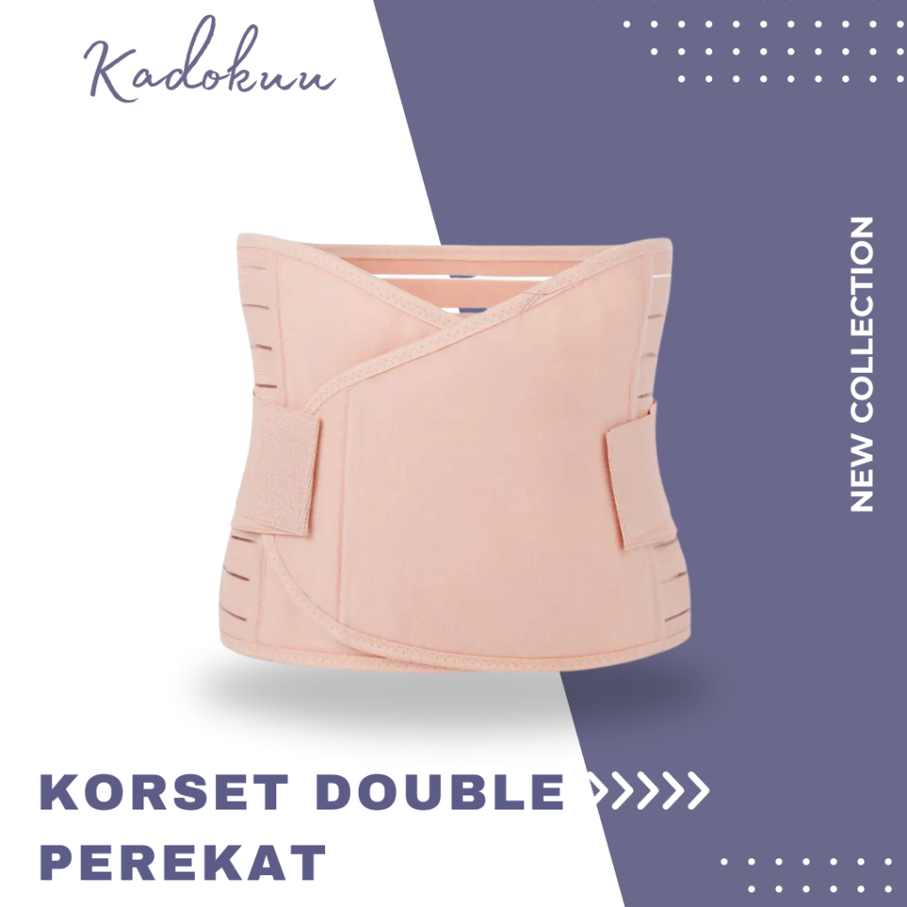 Jual Stagen Korset Double Perekat Pengecil Perut Postpartum Adjustable ...