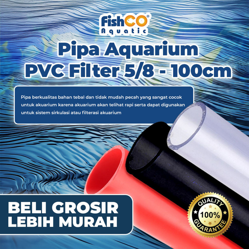 Jual Pipa Aquarium Hitam, Merah, dan Bening Filter PVC 5/8 -100cm 20 PCS | Shopee Indonesia