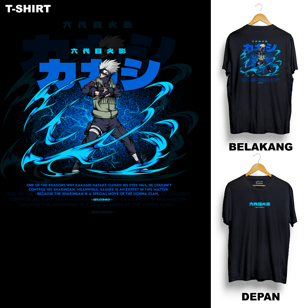 Jual KAKASHI - KAOS DEWASA MOTIF ANIME NARUTO BORUTO KARAKTER KAKASHI ...