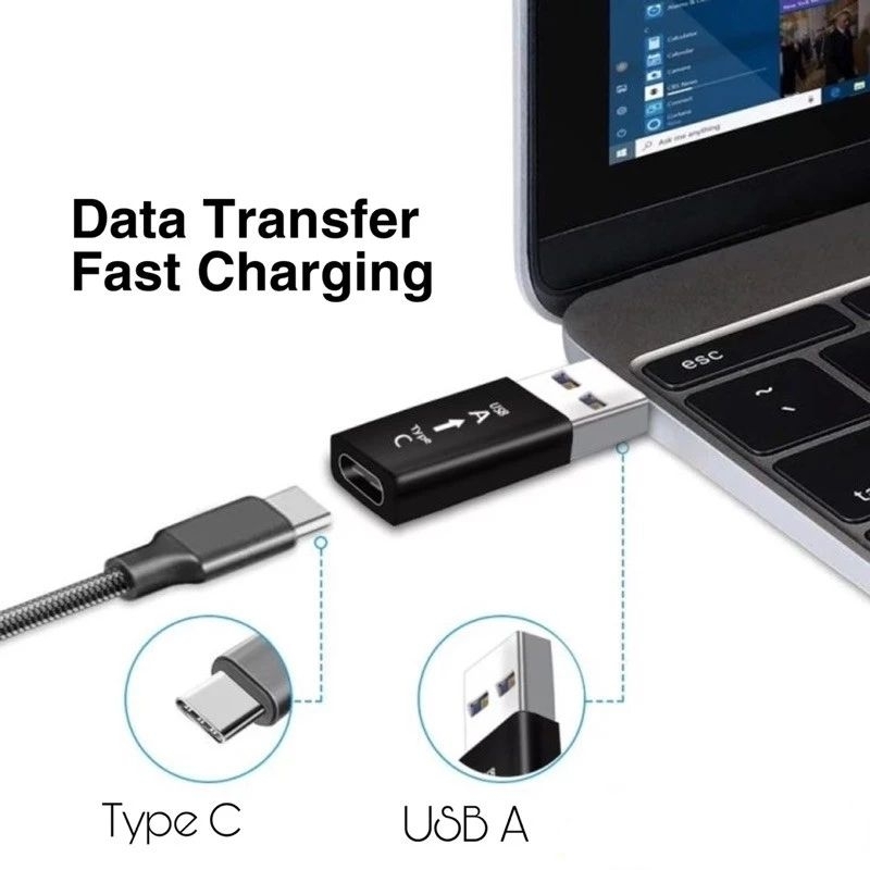 Jual OTG Adaptor Converter Type-C Female to USB 3.0 Type-A Male ...