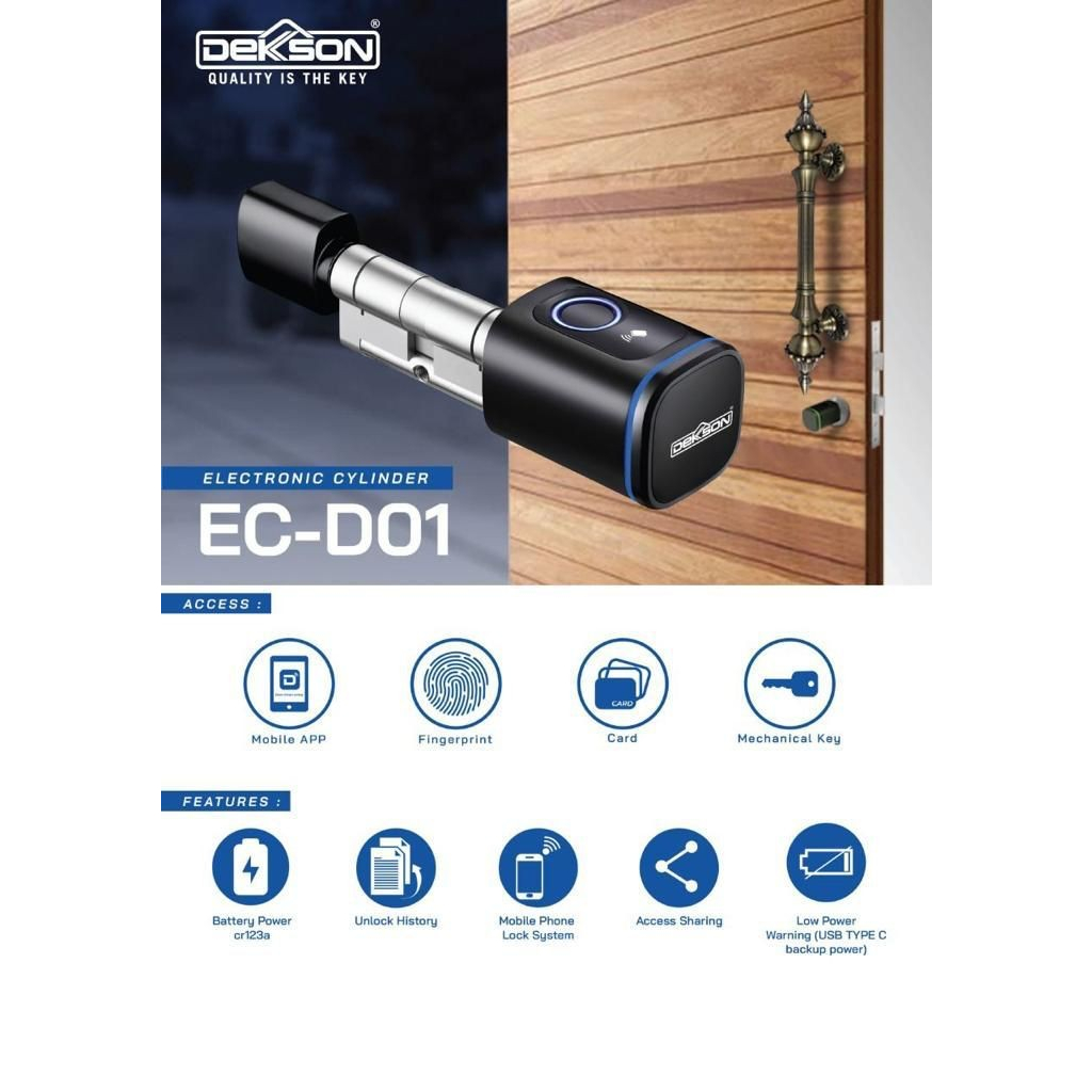 Jual DEKKSON - CYLINDER ELECTRONIC DEKKSON EC D01 BLACK | Shopee Indonesia