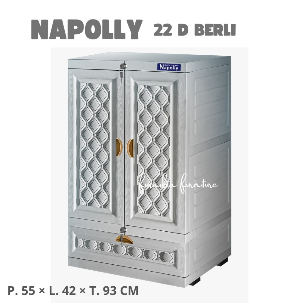 Jual LEMARI BAJU PLASTIK NAPOLLY MINI CABINET MCAB 46 ION / LEMARI ...