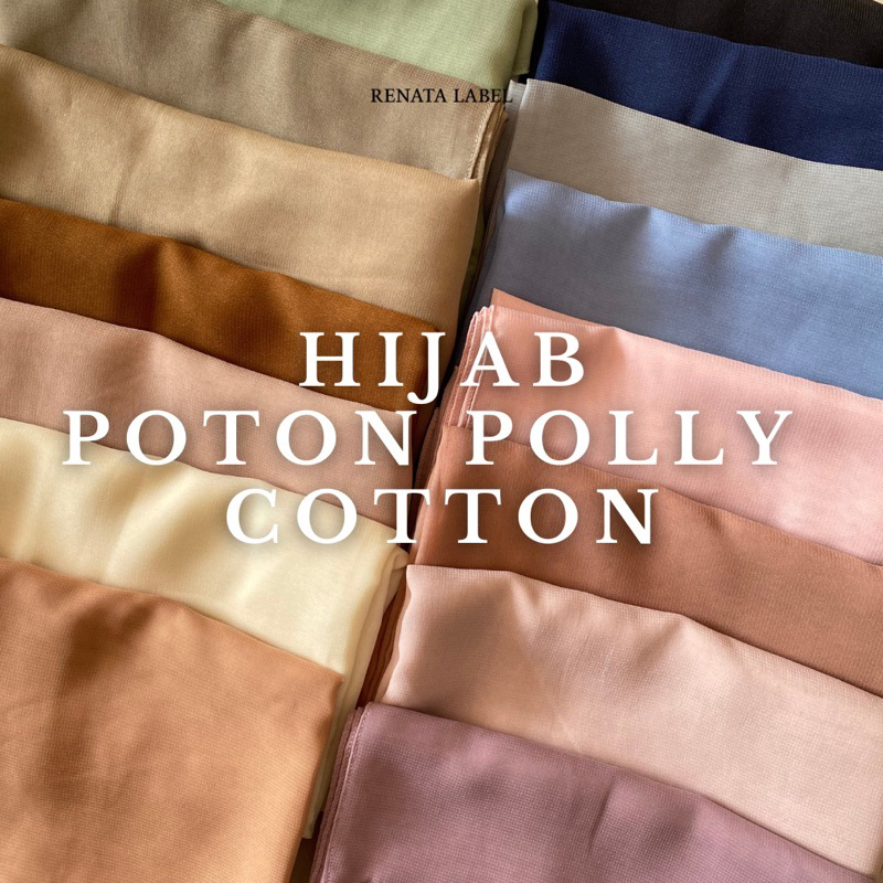 Jual Renata Label - Hijab Polly Cotton Square (bisa bundle 3 pcs ...