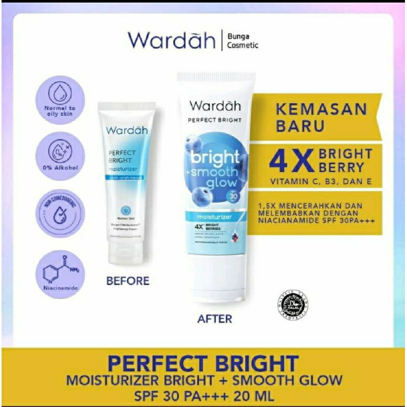 Jual Wardah Perfect Bright Creamy foam bright +oil control,smoot glow ...