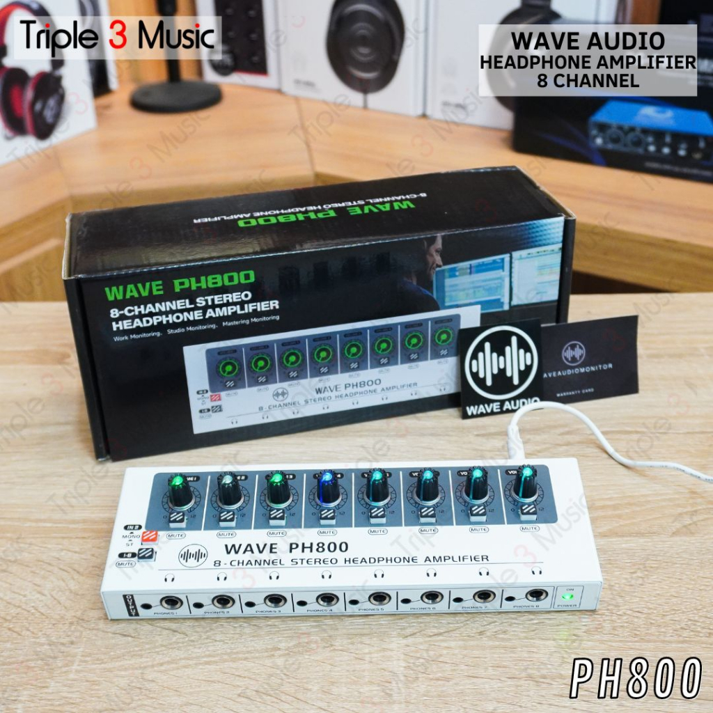 Jual WAVE PH800 Headphones Amplifier 8 Channel alat cabang headphone 8 ...