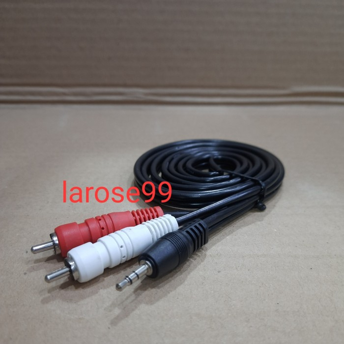Jual Kabel HP Ke Speaker / Kabel Jack 2 RCA To 1 Male AUX 3,5mm Stereo | Shopee Indonesia