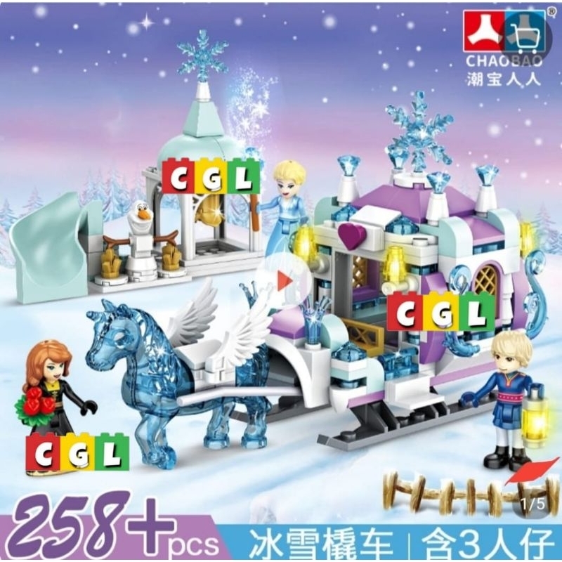 Jual Mainan Bricks Frozen Princess Frozen Elsa Snow Castle Istana ...
