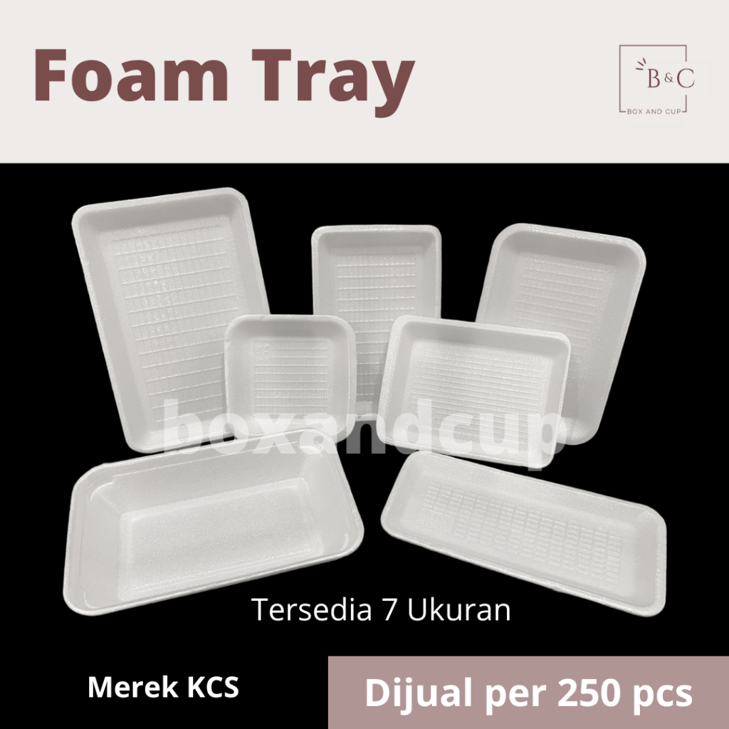 Jual [ISI 250 PCS] Foam Tray Styrofoam / Sterofoam / Gabus Makanan ...