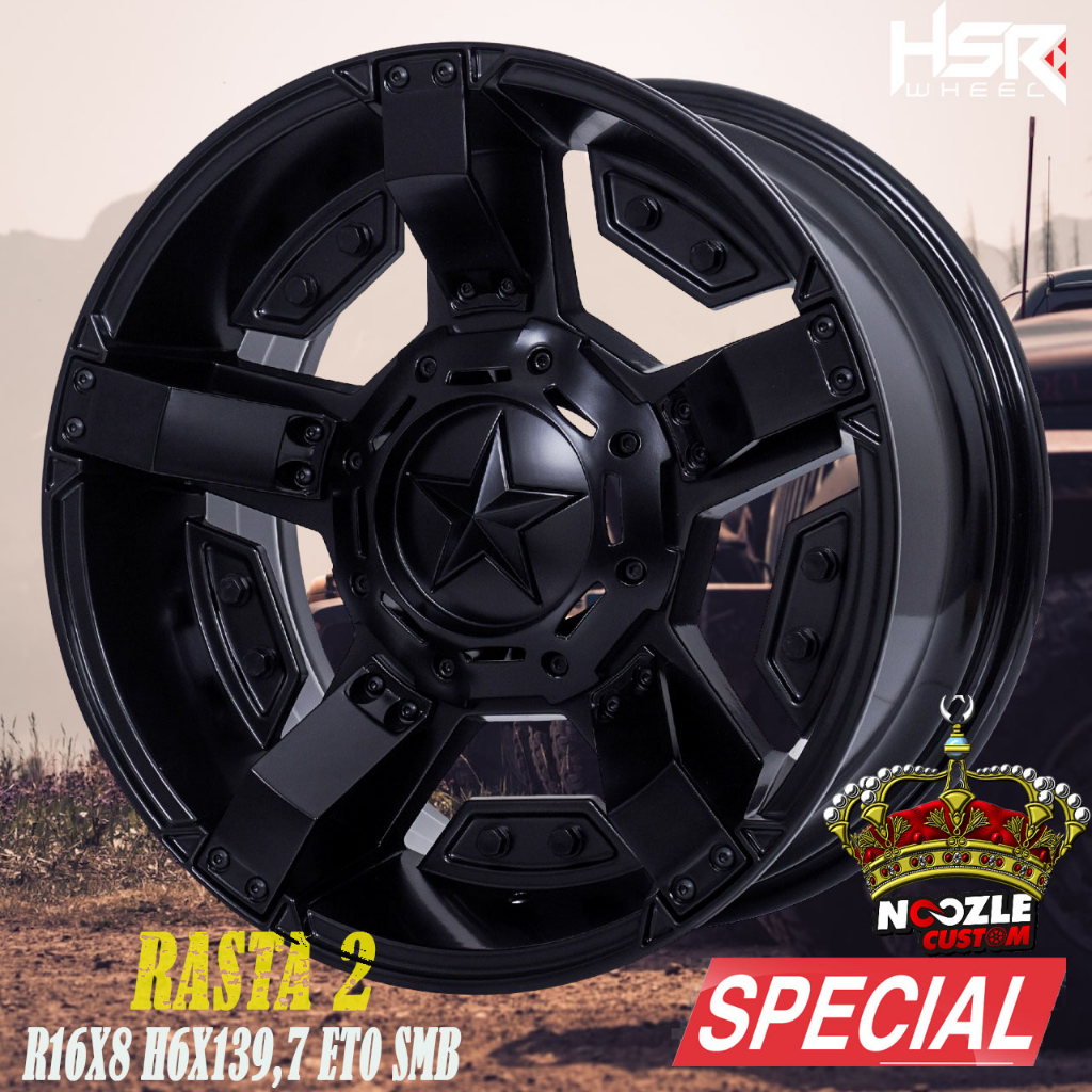 Jual Velg Mobil R16 Baut 6 Type HSR Rasta Pelek offroad Ring 16 Lubang ...
