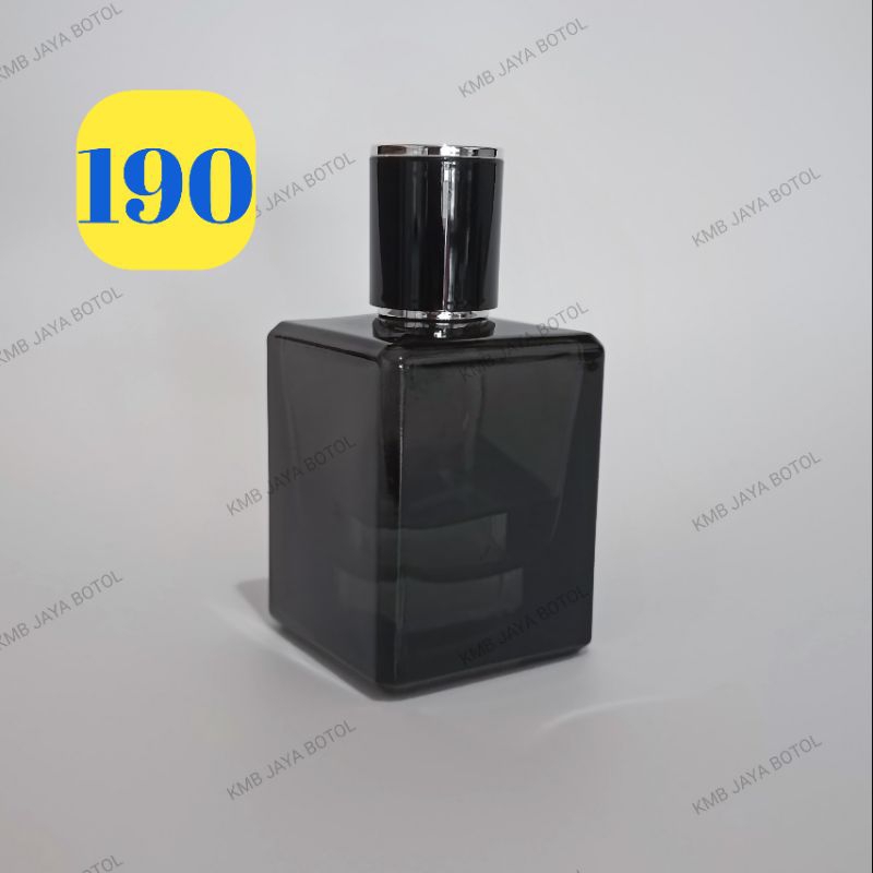 Jual BOTOL PARFUM MEWAH BLACK TRANSPARAN 50 ML SEMI PRESS, BOTOL PARFUM ...