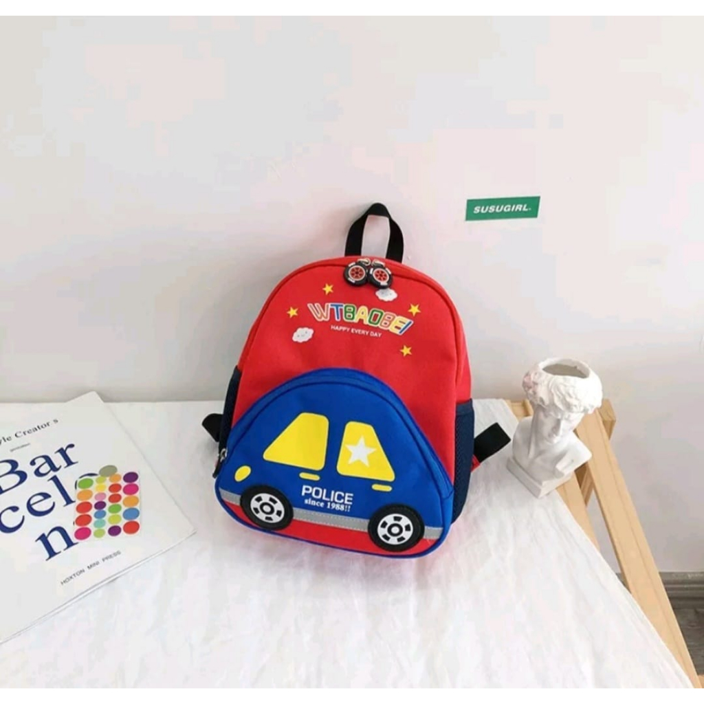 Jual Tas Anak Sekolah Tk Paud Motif Mobil Tas Anak Laki Laki Perempuan ...