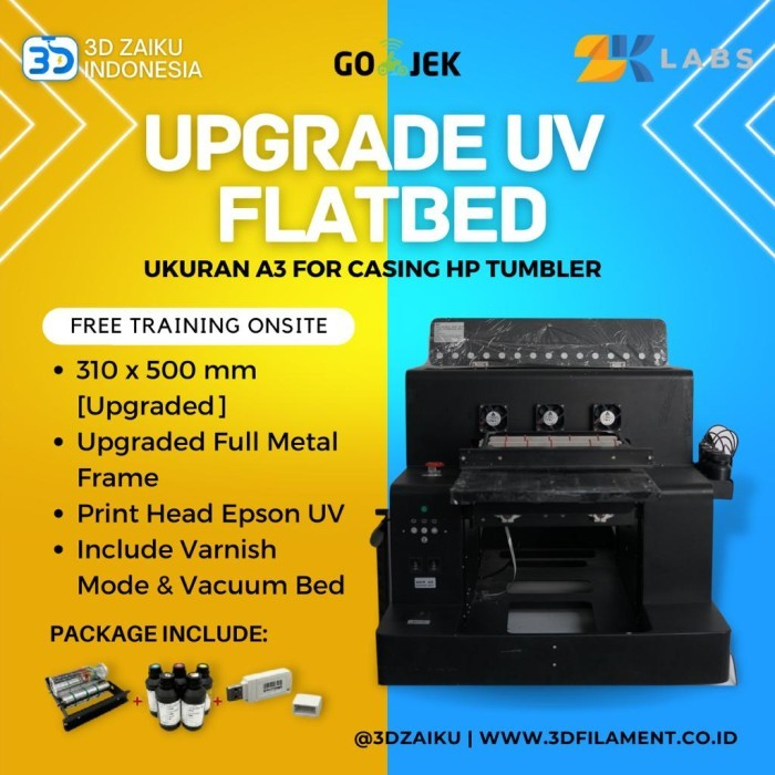 Jual Zaiku UV A3 Flatbed Full Color Printer Big Size for Casing HP ...
