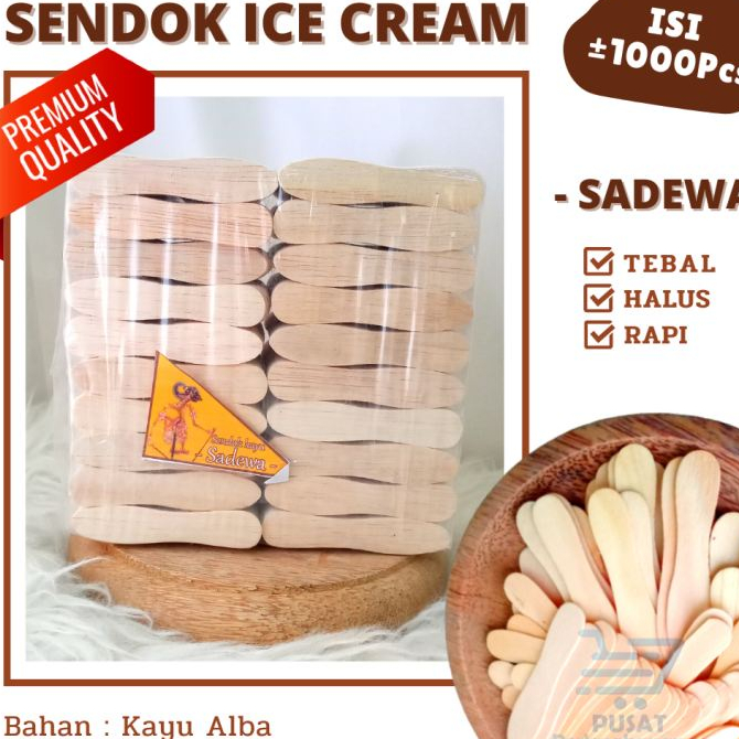 Jual Sendok Es Krim Premium Harga Sendok Kayu Es Krim Cup Sendok Kayu ...