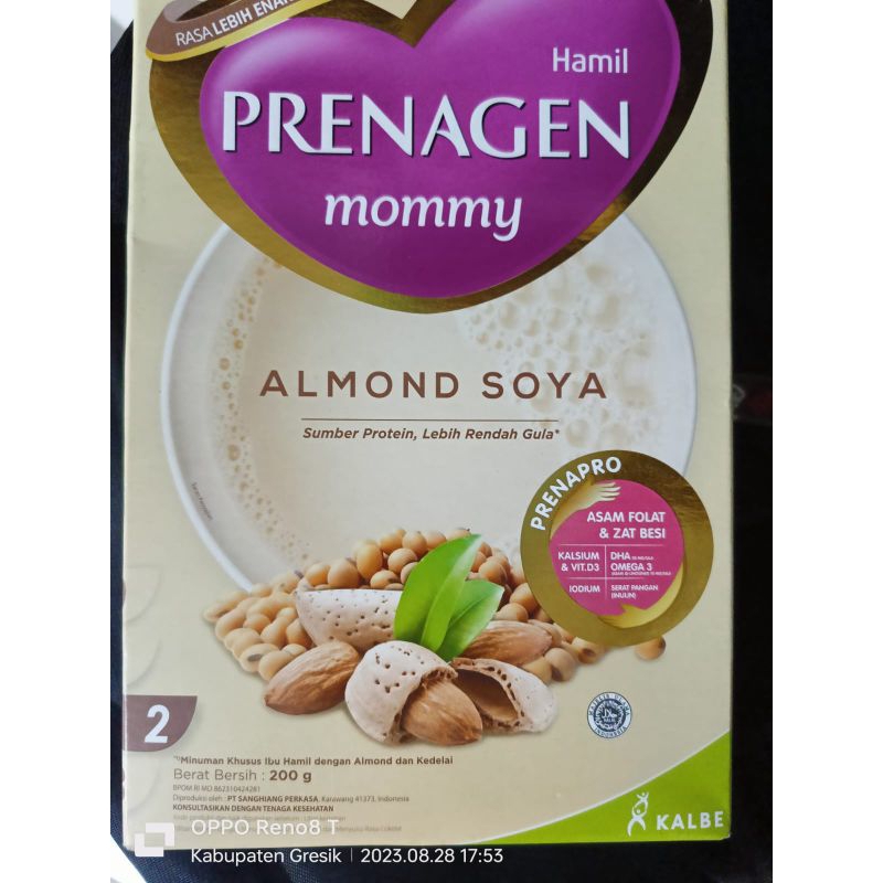 Jual prenagen mommy 200g rasa almond soya exp agustus 2024 | Shopee Indonesia
