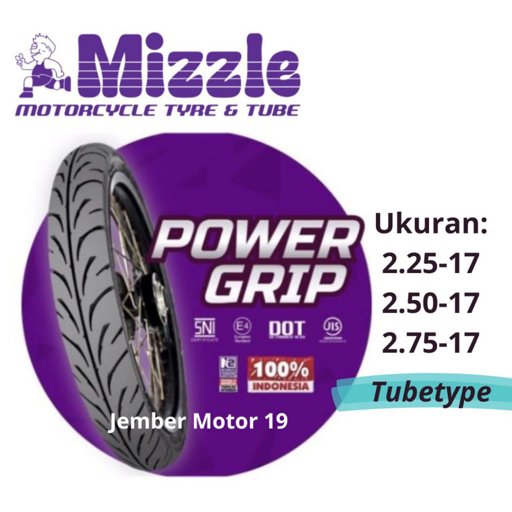 Jual Ban Motor MIZZLE Power Grip 2.25 17/2.50 17/2.75-17 ( Tubetype ...